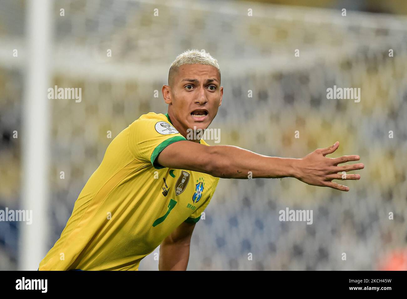 Richarlison Brazil player during a match against Argentina at the ...
