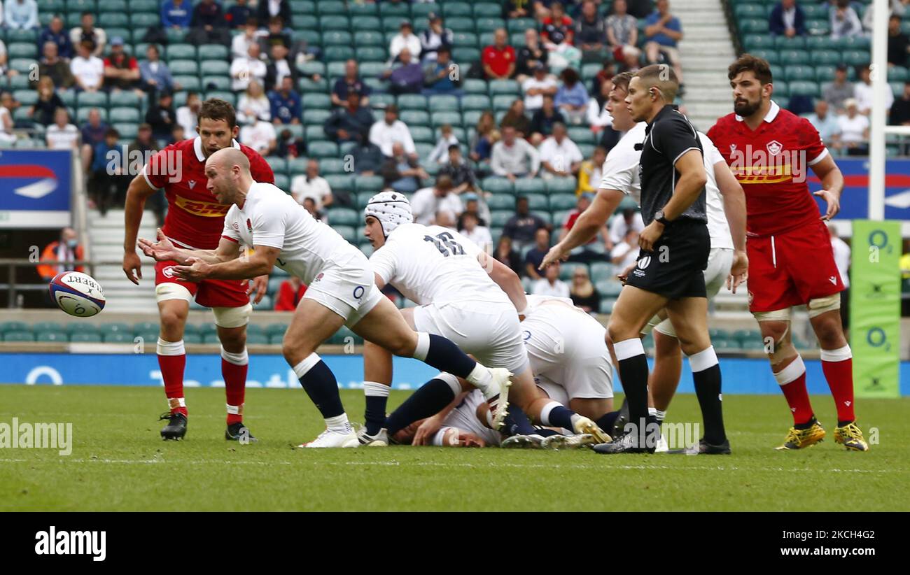 Dan Robson (Wasps) of England during International Friendly between ...