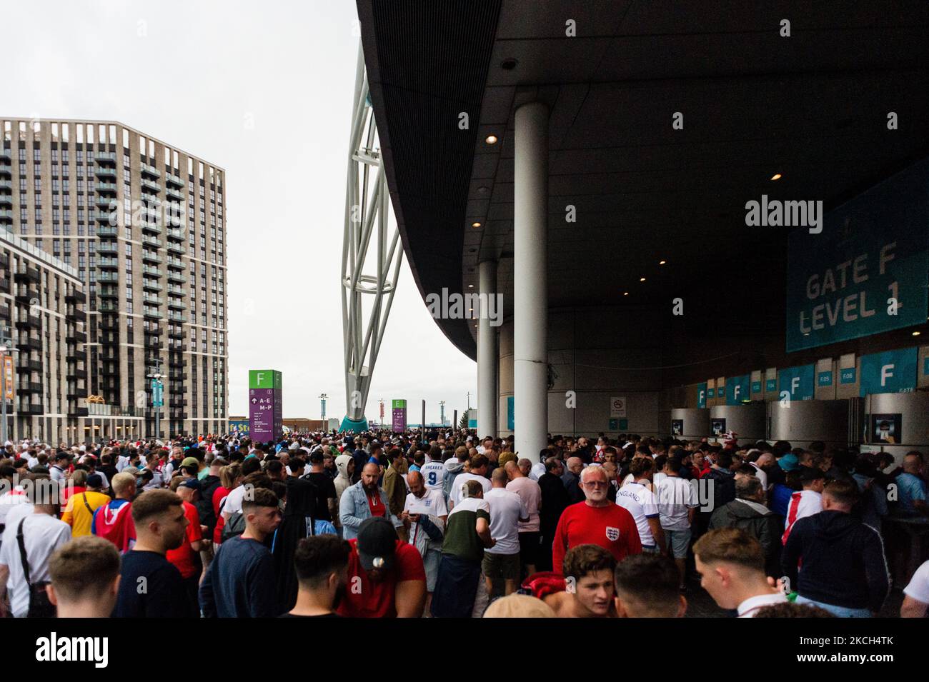 Football fans without the tickets managed to get through security ...