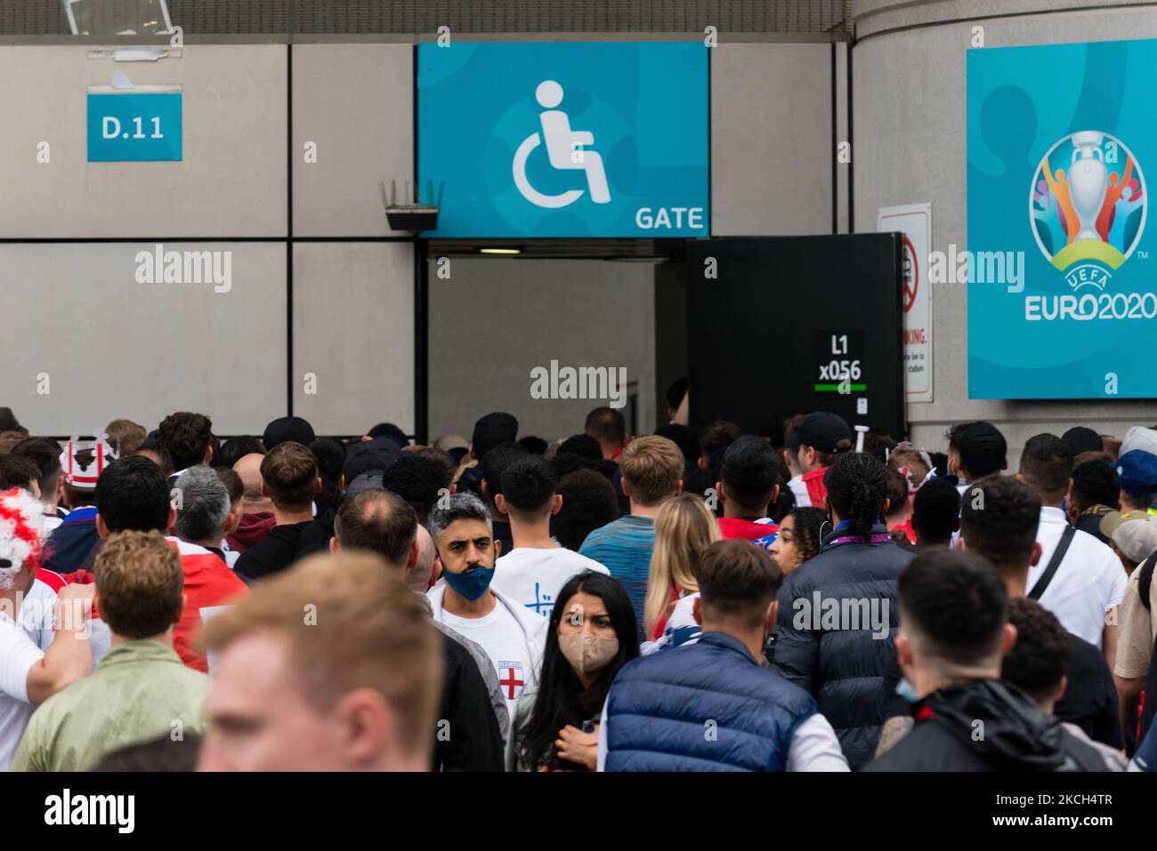 Football fans without the tickets managed to get through security ...