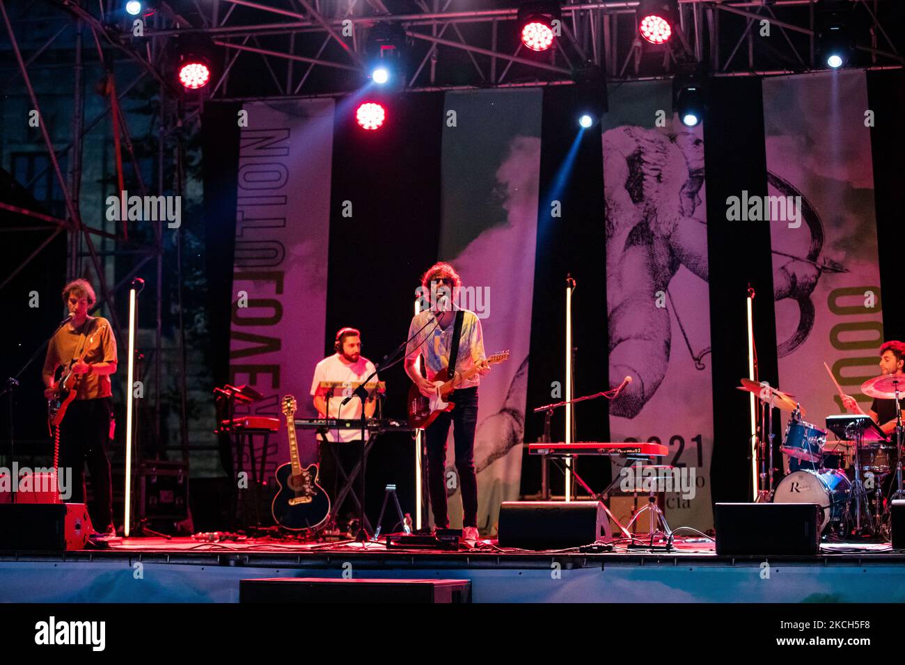 Cimini performs live for Bergamo1000 at Piazzale degli Alpini on July ...