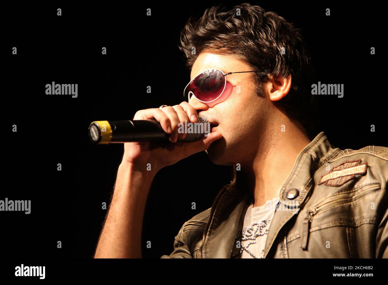 Vocalist Farhan Saeed of the Pakistani rock band Jal performs during ...