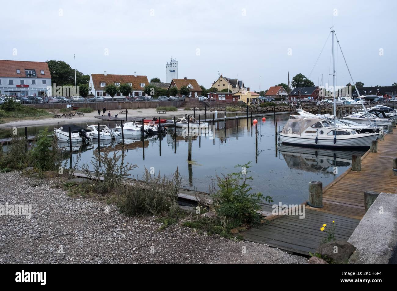 View of Ballen Marina, popular tourist destination of the island of ...