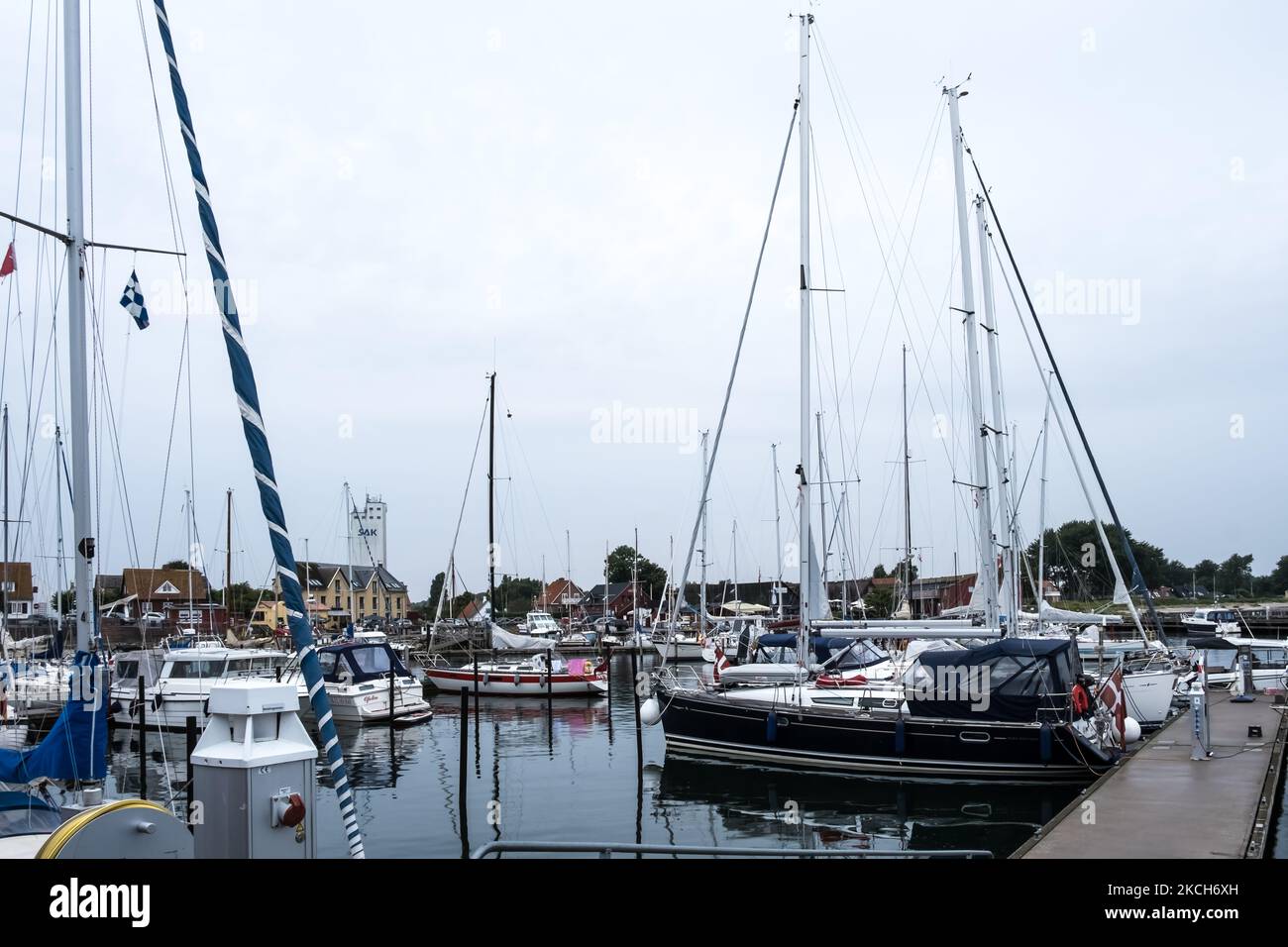 View of Ballen Marina, popular tourist destination of the island of ...