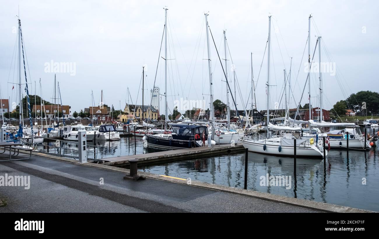 View of Ballen Marina, popular tourist destination of the island of ...
