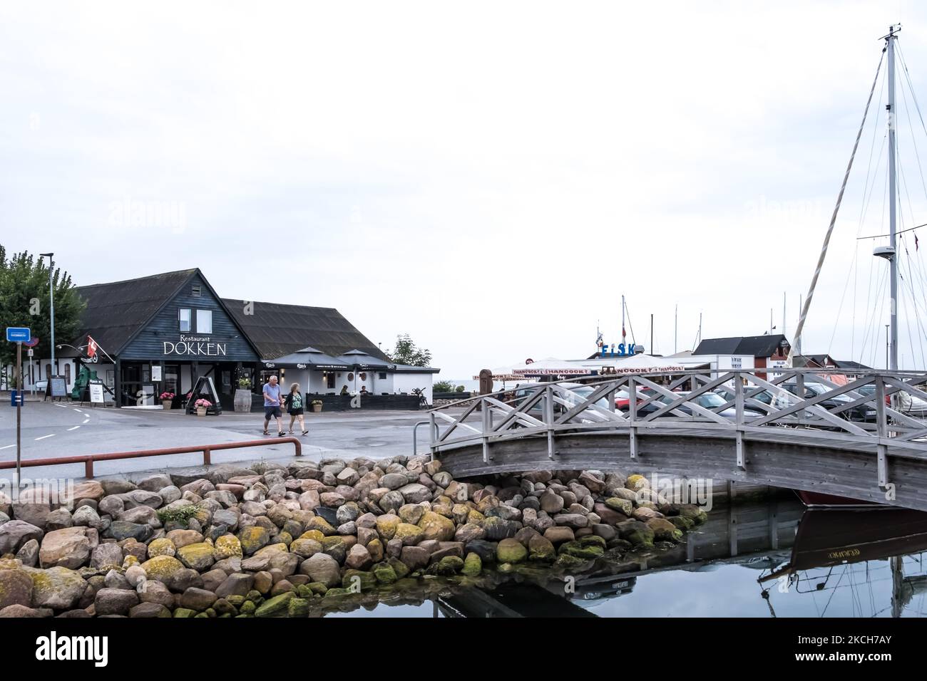 View of Ballen Marina, popular tourist destination of the island of ...