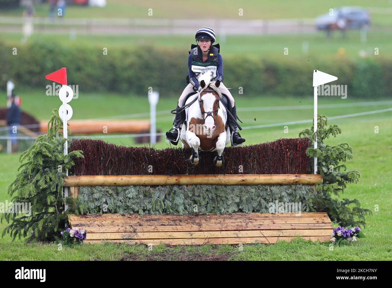 Lucy Baguley riding Darwin IV during the PT Section M Cross Country ...