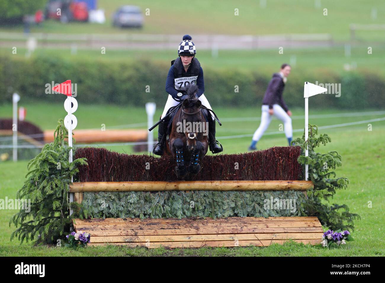 Erin Jennings riding Night Fury during the PT Section M Cross Country ...