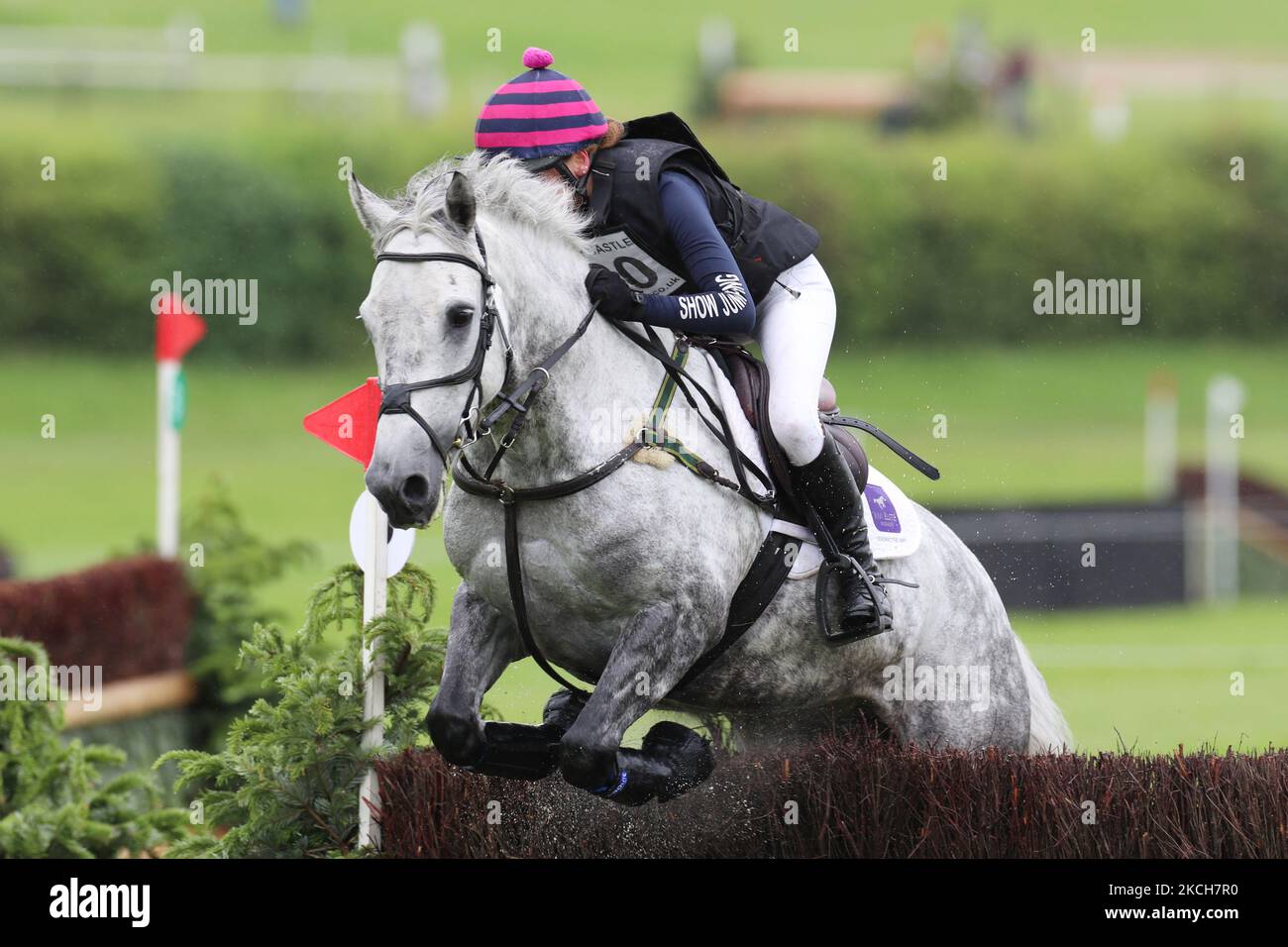 Liberty Smith riding Troy XIII during the PT Section M Cross Country ...
