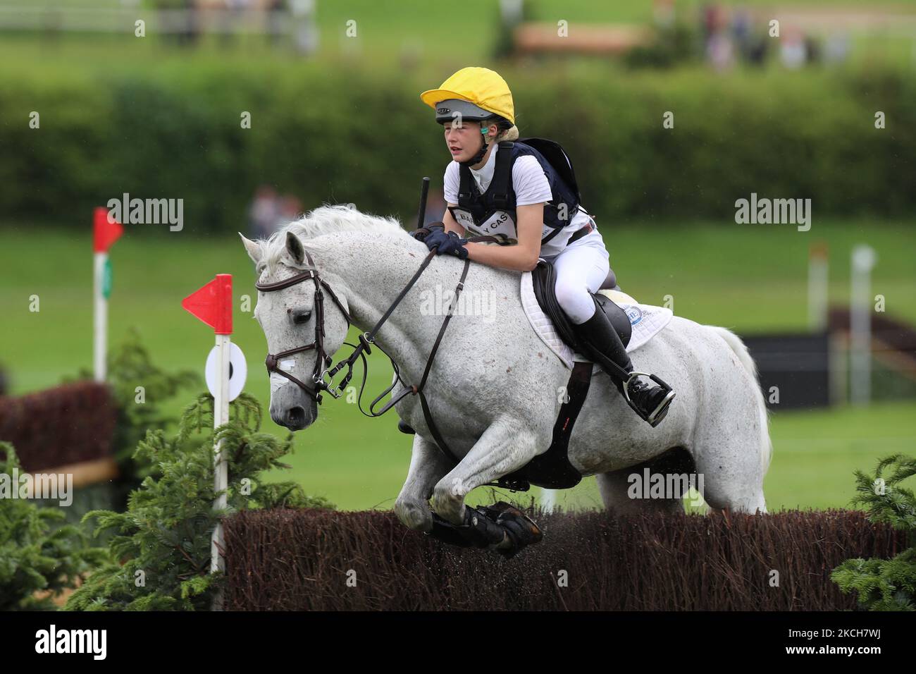 MARLBOROUGH, UK. JULY 10TH. Gemma Watts riding Renkum Bombadier during PT Section M Cross ...