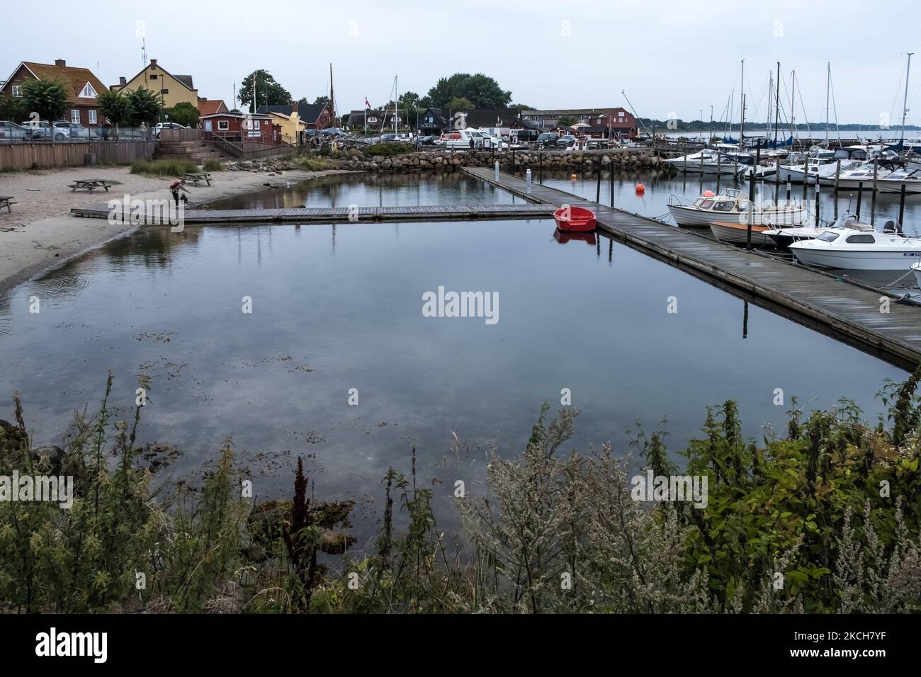 View of Ballen Marina, popular tourist destination of the island of ...
