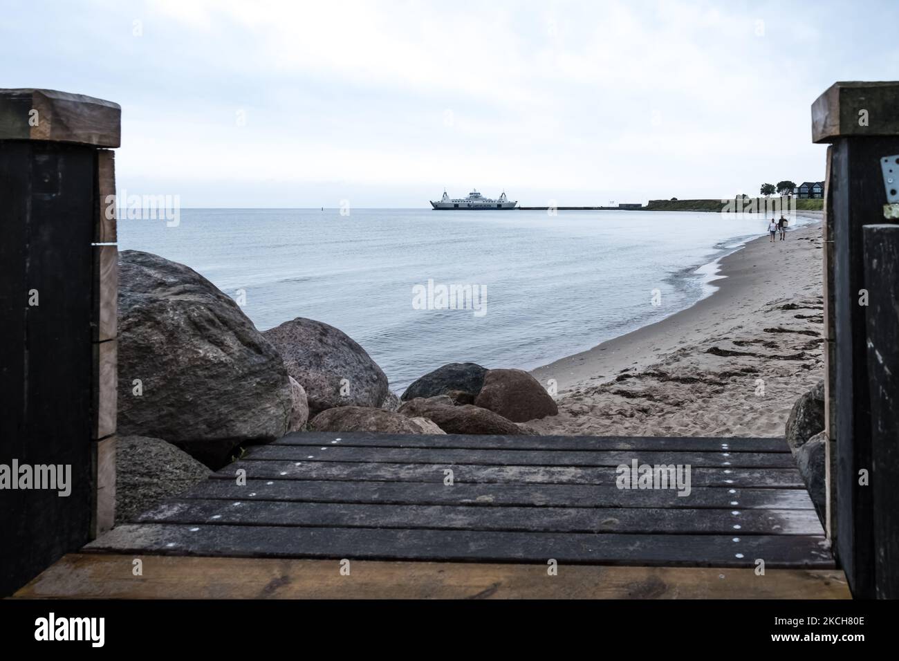 View of Ballen Marina, popular tourist destination of the island of ...