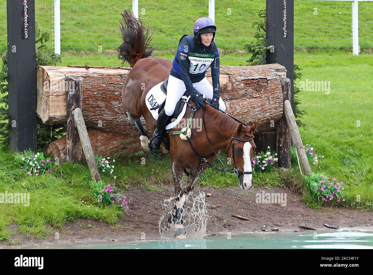 Zara Tindall riding Class Affair during 4* Cross Country event at the ...