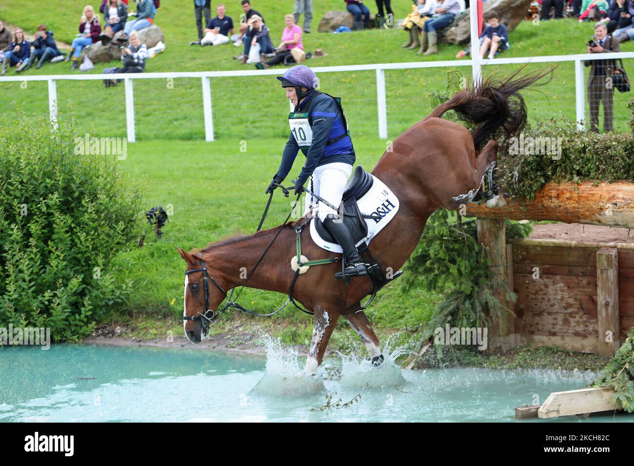 Zara Tindall riding Class Affair during 4* Cross Country event at the ...
