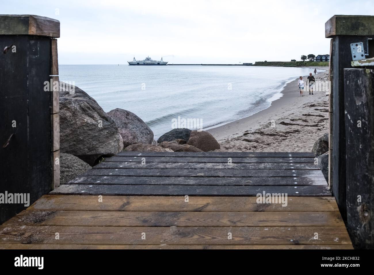 View of Ballen Marina, popular tourist destination of the island of ...