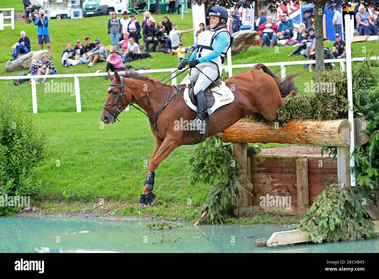 Kristina Cook riding Billy The Red during 4* Cross Country event at the ...