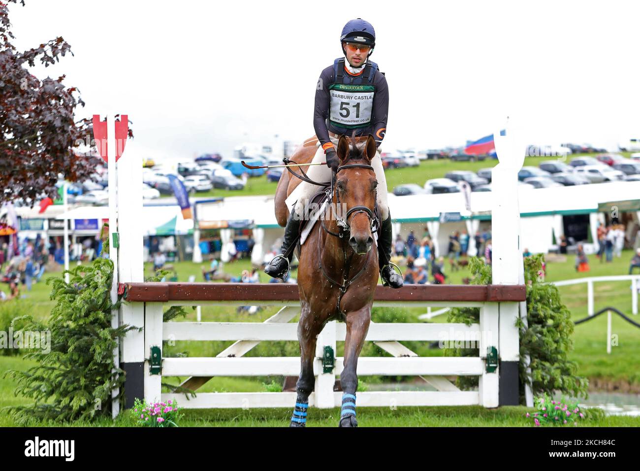 James Rushbrooke riding Milchem Eclipse during Cross Country event at ...