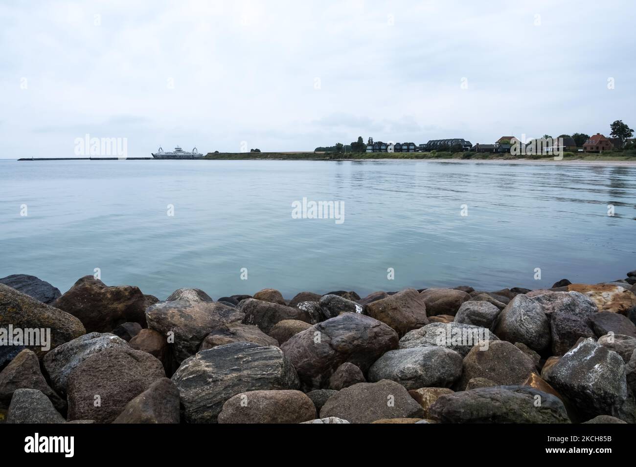 View of Ballen Marina, popular tourist destination of the island of ...