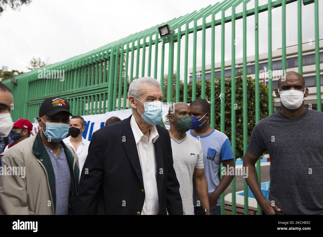 Pedro Núñez Mosquera, Cuban Ambassador to Mexico, during the ...