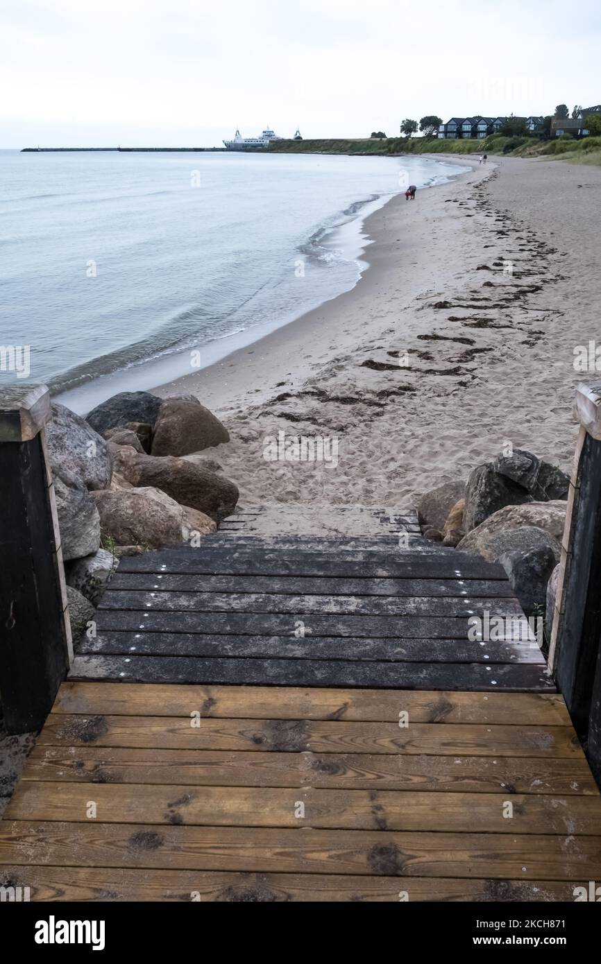 View of Ballen Marina, popular tourist destination of the island of ...