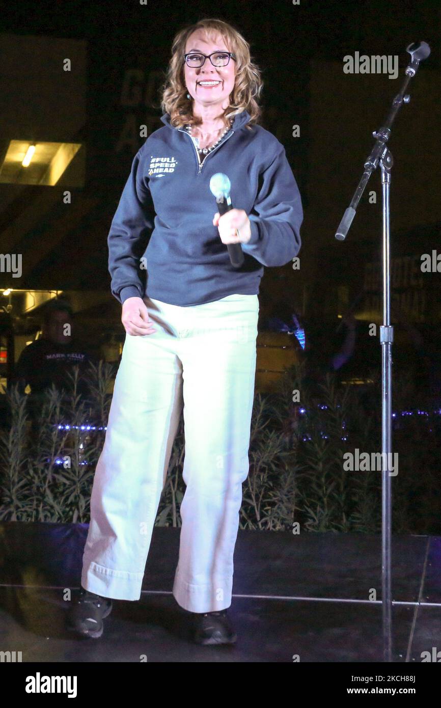 Congresswoman Gabby Giffords campaigns for her husband Senator Mark ...