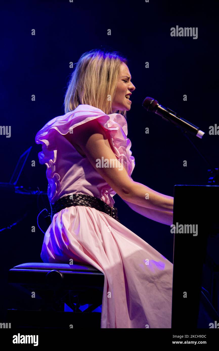 Italian singer-songwriter Francesca Michielin on the stage of Marostica ...