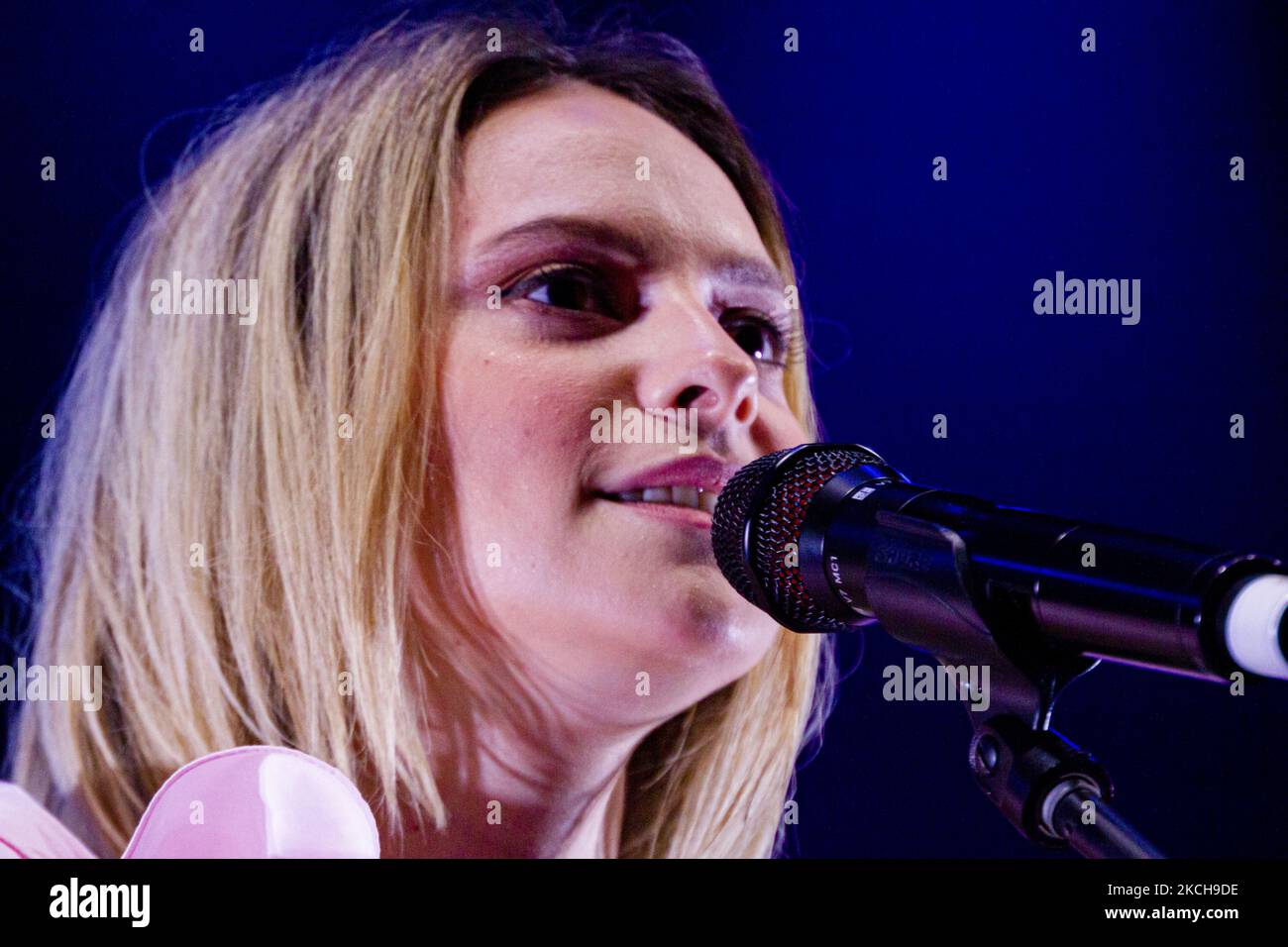 Italian singer-songwriter Francesca Michielin on the stage of Marostica ...