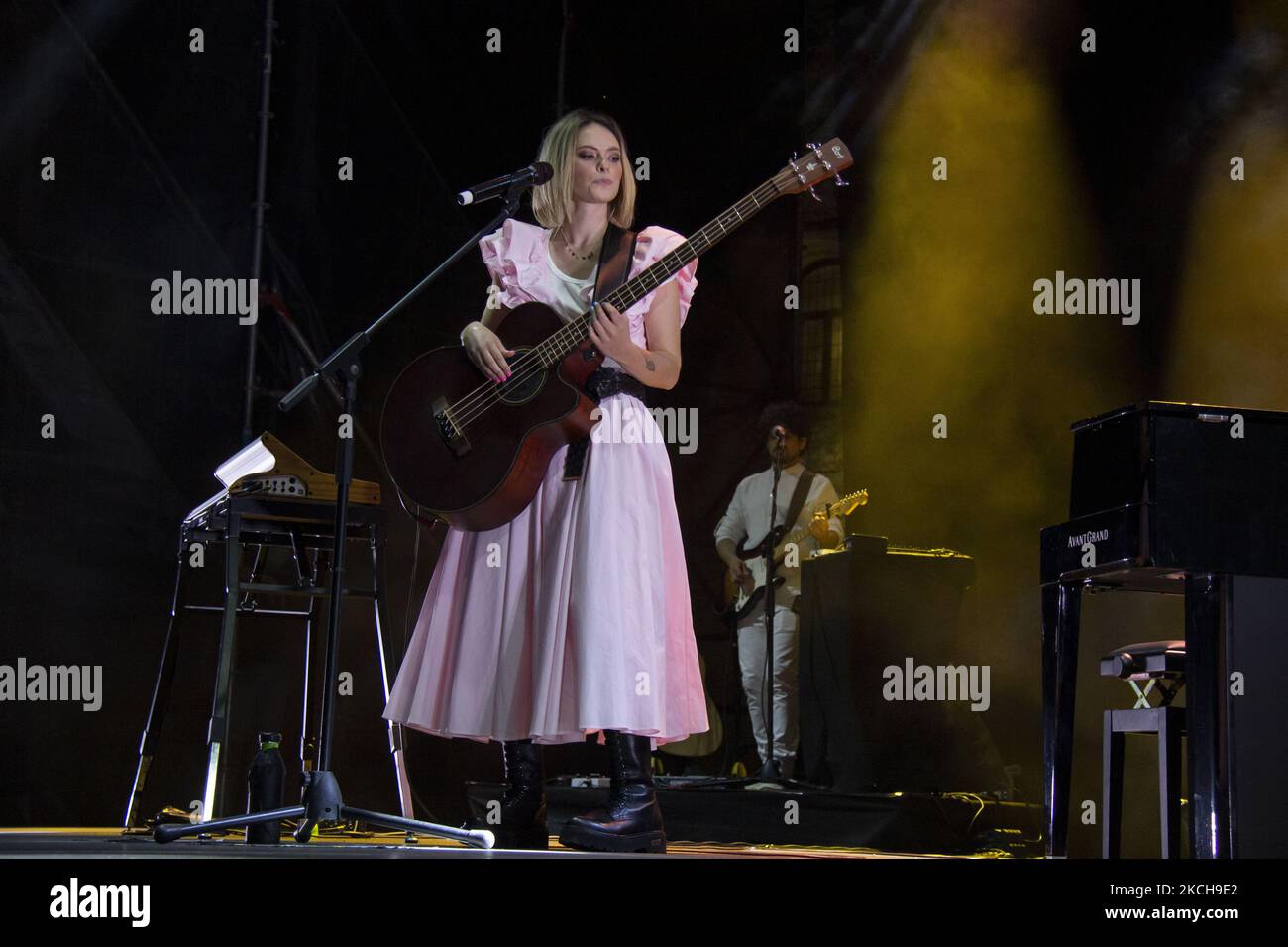 Italian singer-songwriter Francesca Michielin on the stage of Marostica ...