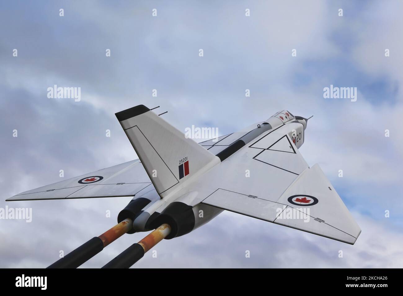 Replica of the RL 201 Arrow Aircraft at a memorial for Janusz ...