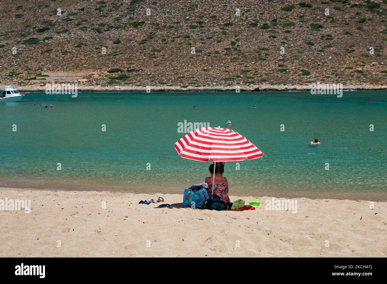 Beautiful greek woman in bikini hi-res stock photography and images - Alamy