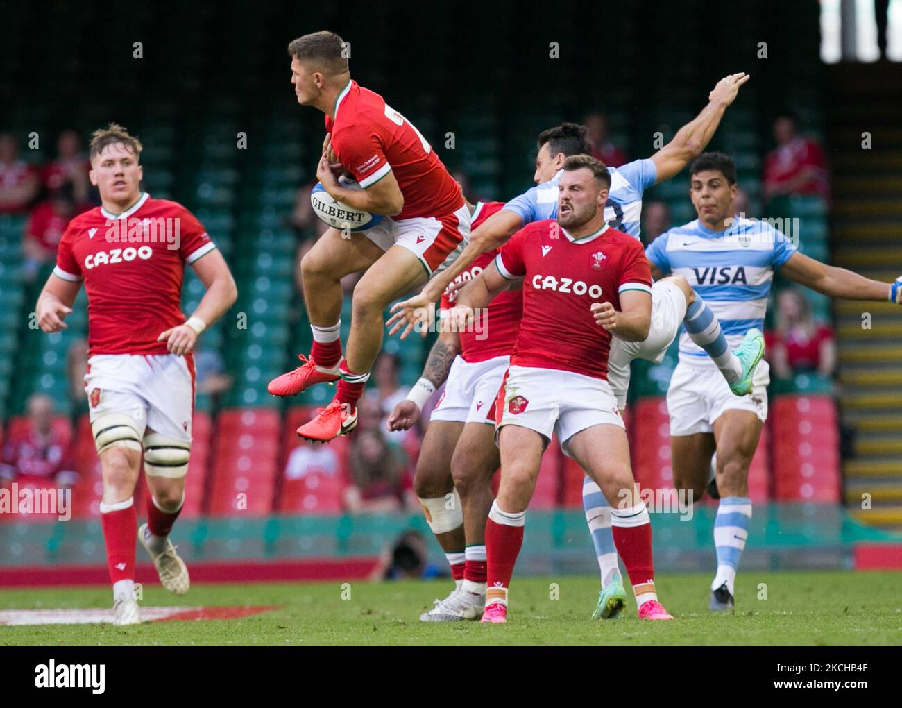 Callum Sheedy (Wales) during the 2021 Summer Internationals match ...