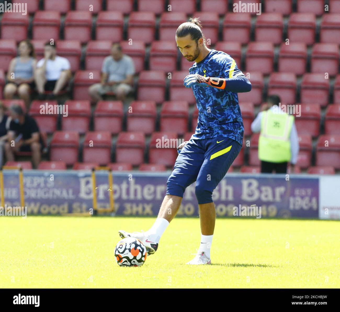 Alfie Whiteman of Tottenham Hotspur warming up during JE3 Foundation ...
