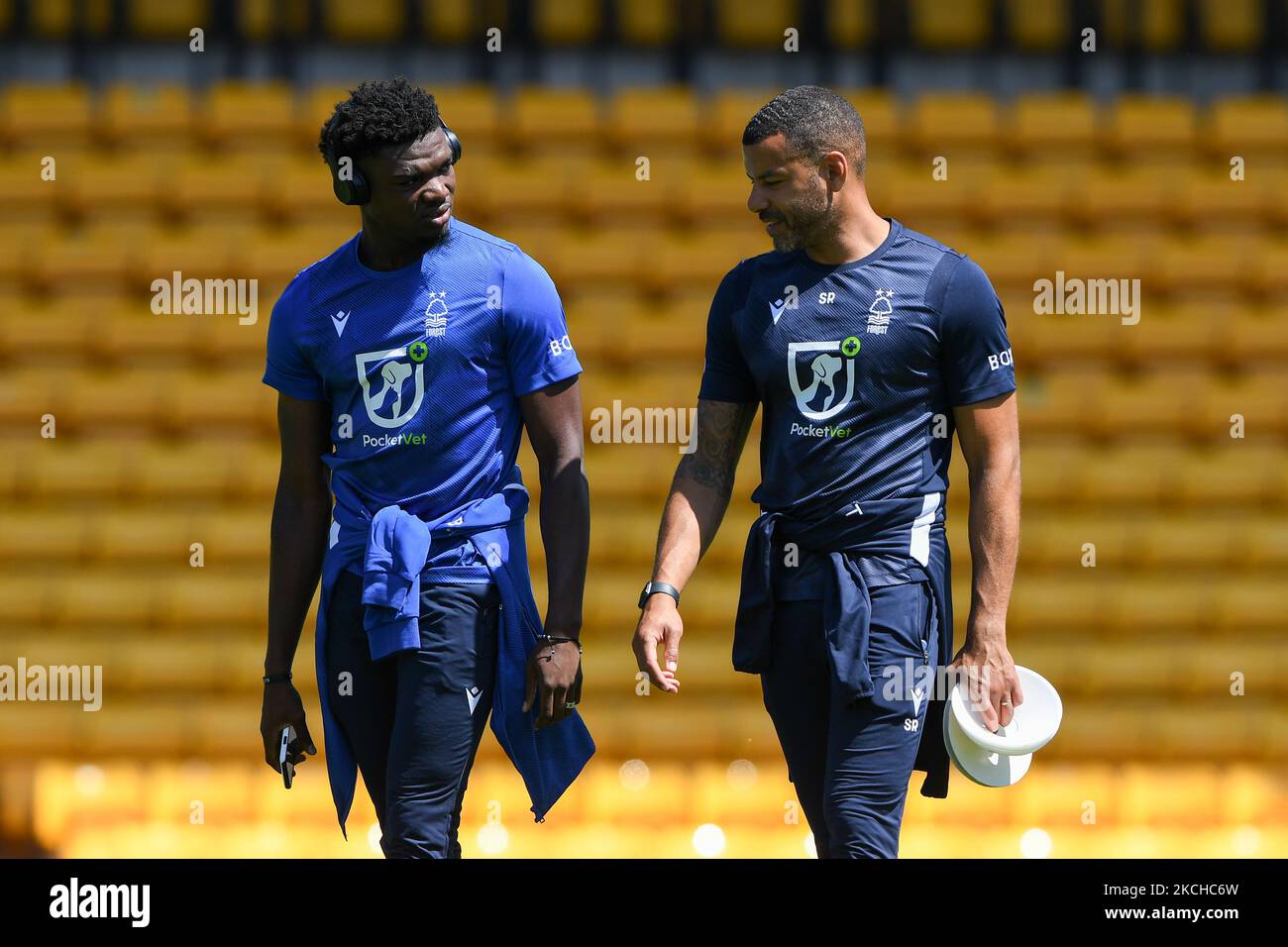 Loic Mbe Soh of (6) Nottingham Forest and Nottingham Forest first-team ...