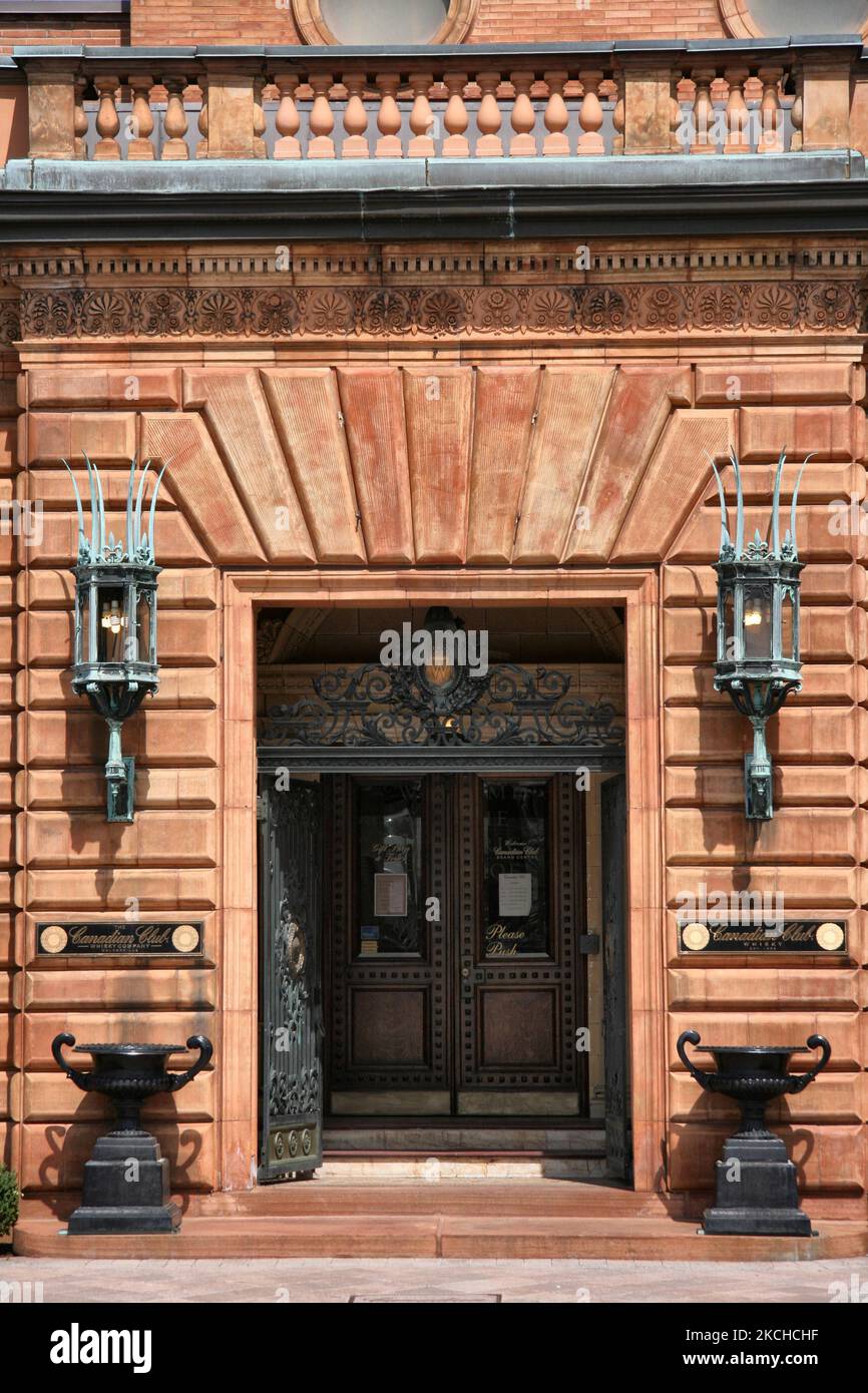 Hiram Walker and Sons Canadian Club main building in Windsor, Ontario ...