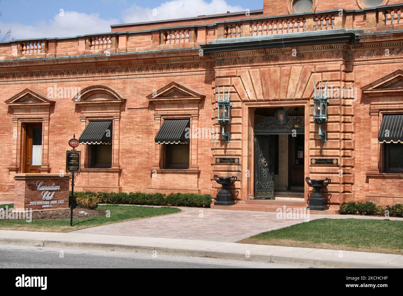 Hiram Walker and Sons Canadian Club main building in Windsor, Ontario ...