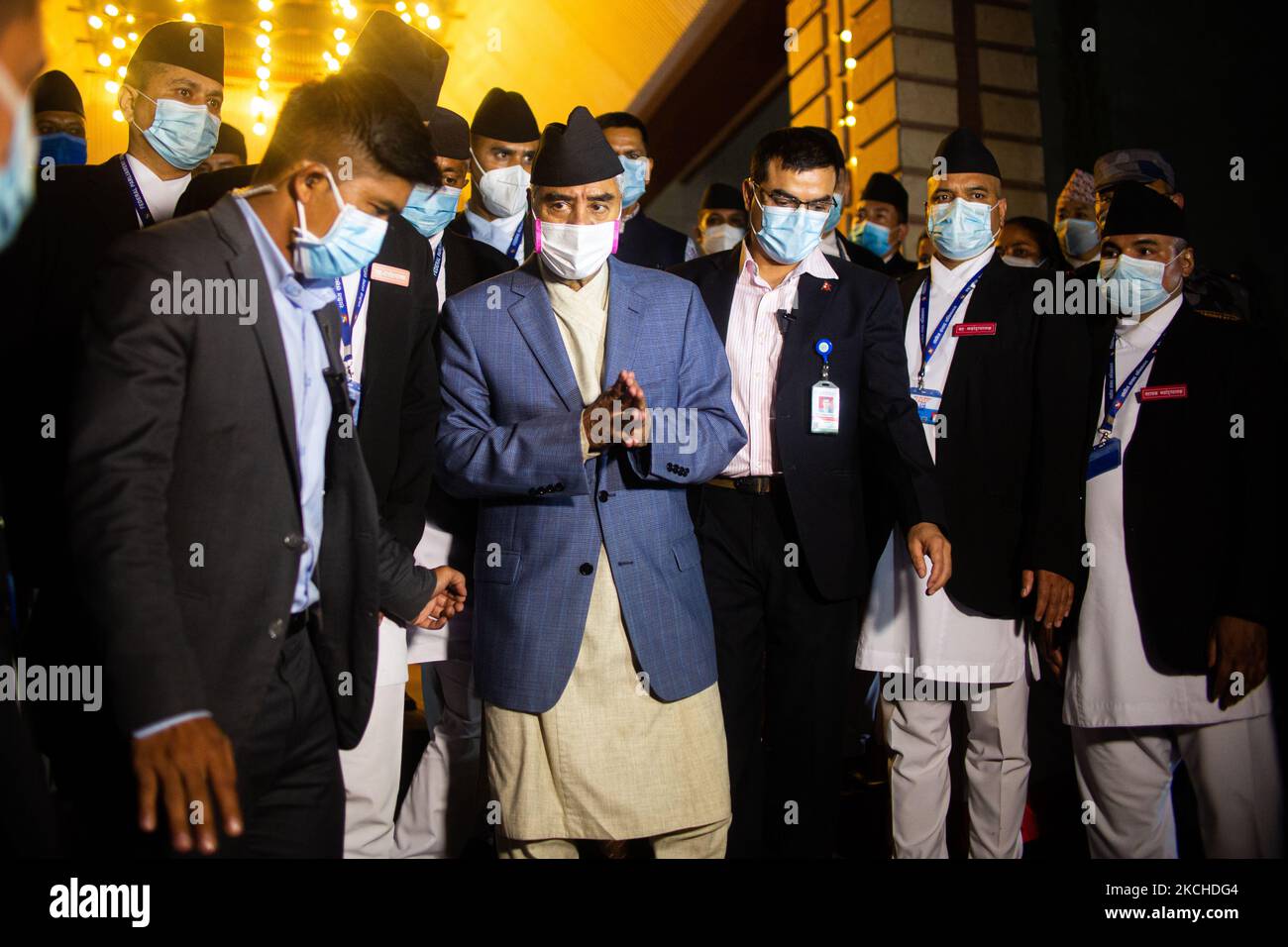 Nepals Newly Elected Prime Minister Sher Bahadur Deuba Walkout Of