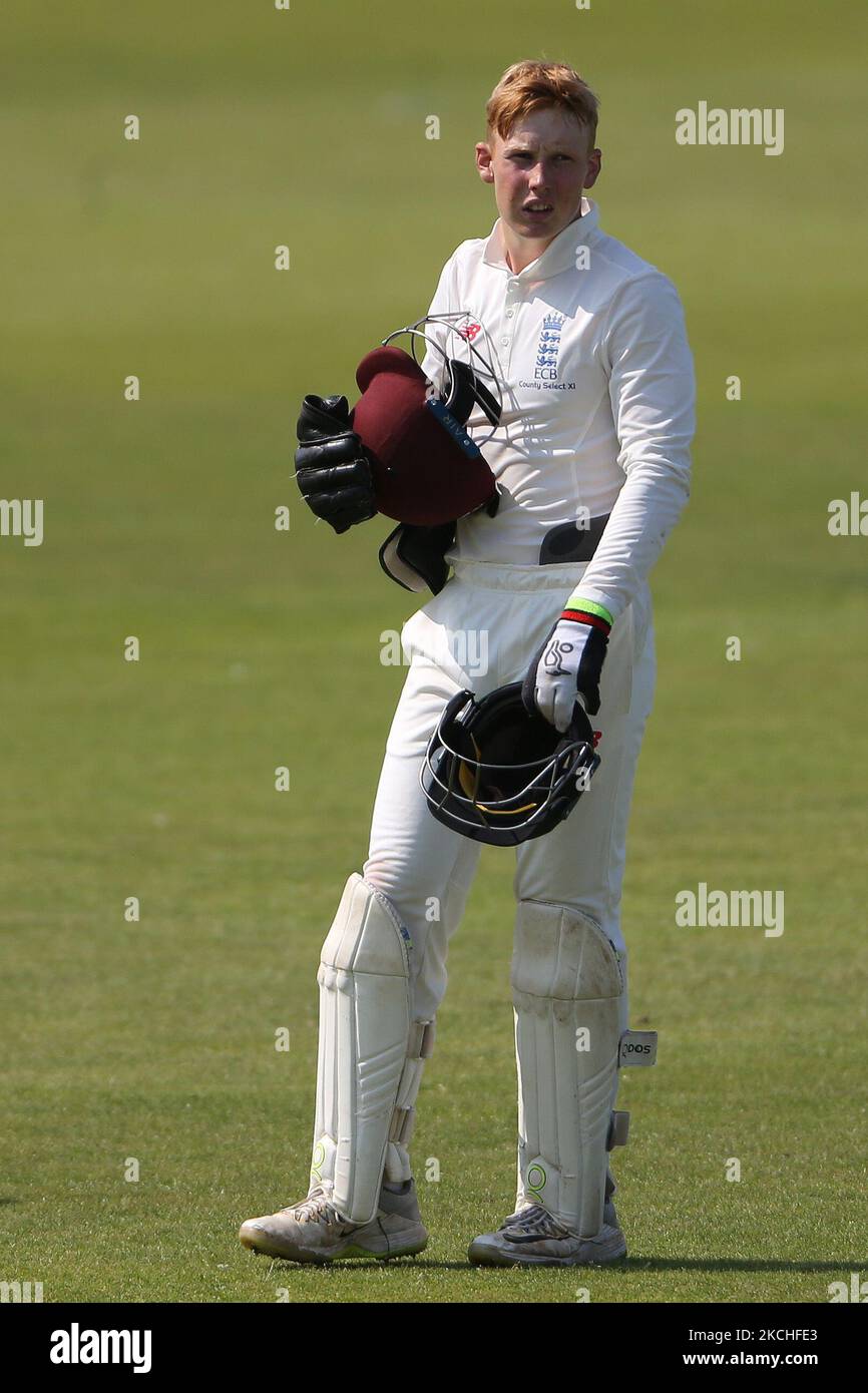 James Rew making his first class debut during the Tour Match match ...