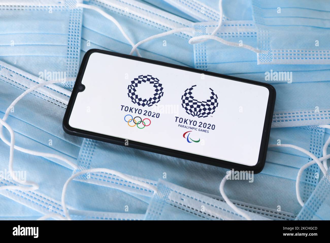Tokyo 2020 Olympics and Paralympic Games logos are displayed on a ...