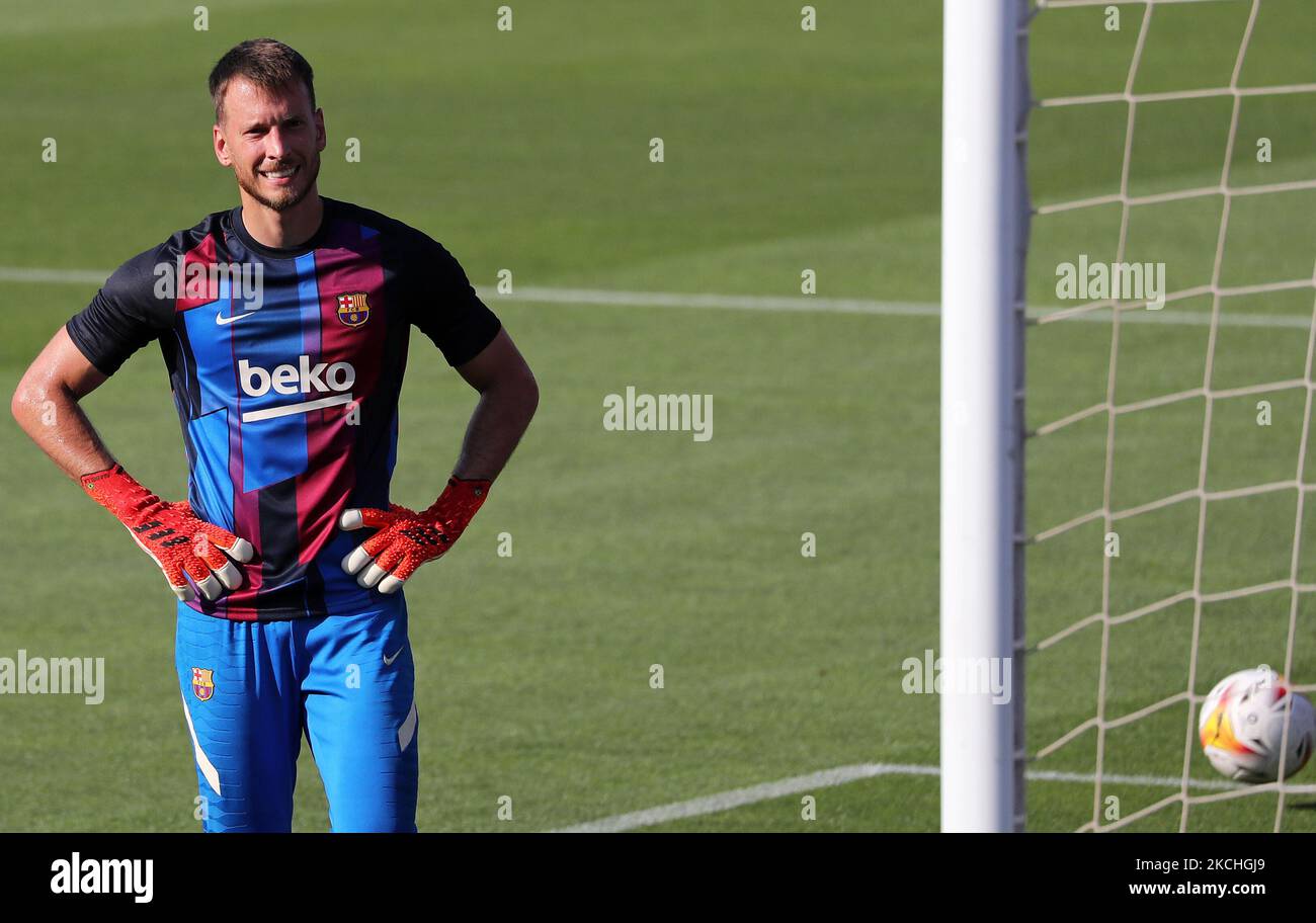Neto during the friendly match between FC Barcelona and Club Gimnastic ...