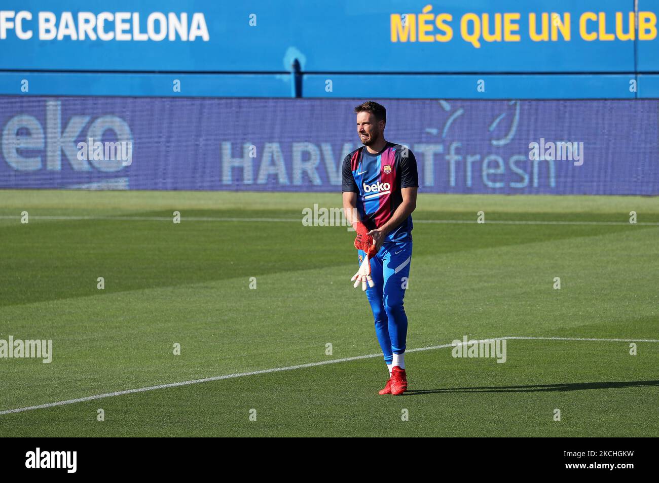 Neto during the friendly match between FC Barcelona and Club Gimnastic ...