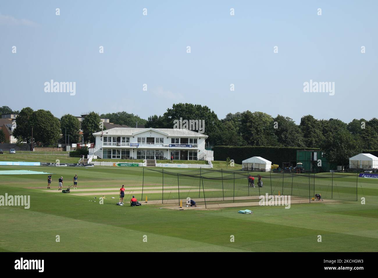 General view during the Durham training and nets session prior to the ...