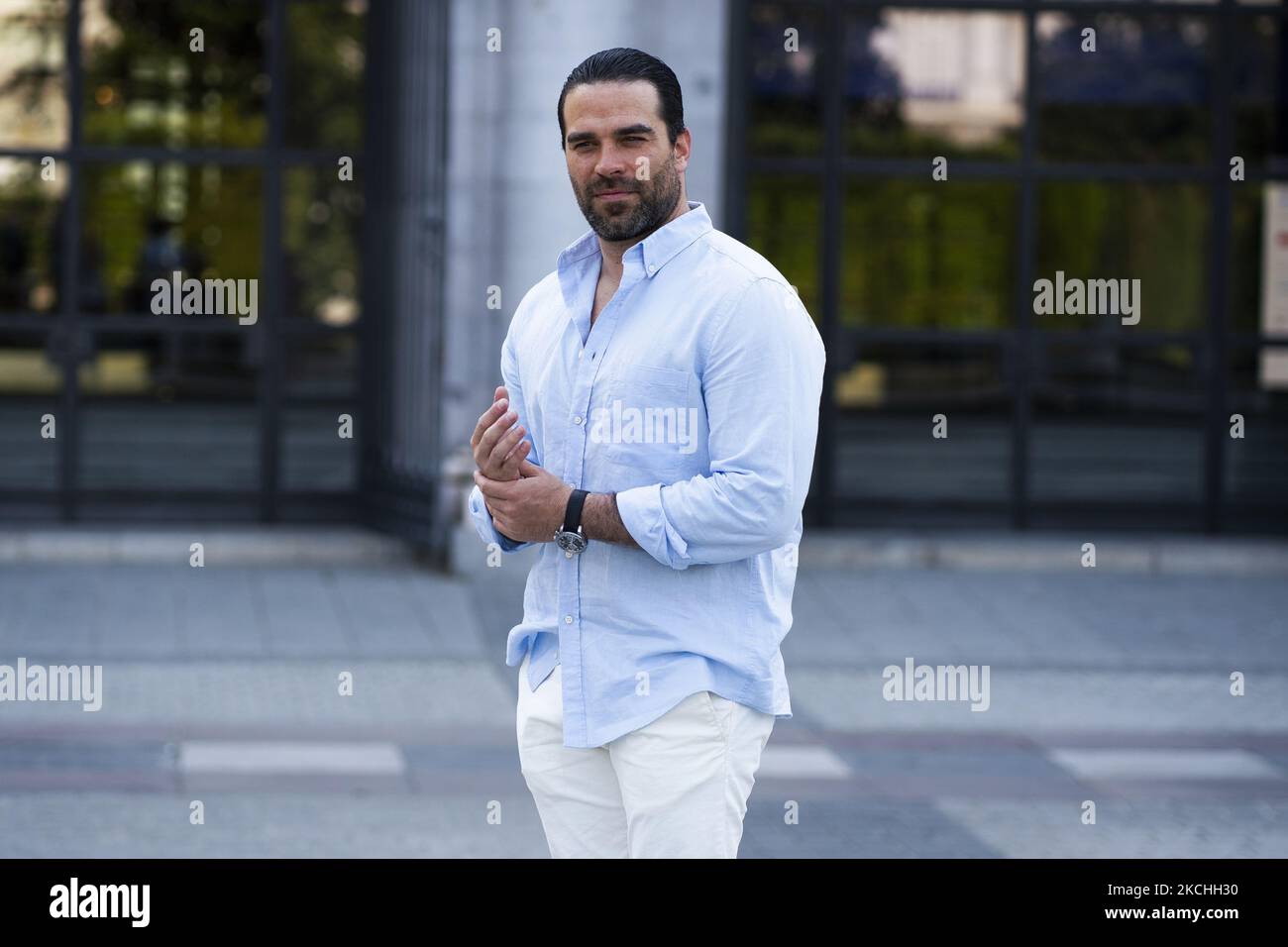 Venezuelan actor Alejandro Nones poses during the portrait session on ...