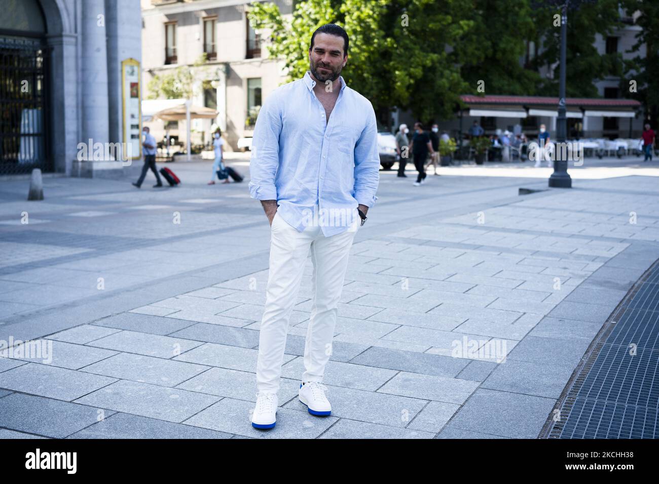 Venezuelan actor Alejandro Nones poses during the portrait session on ...