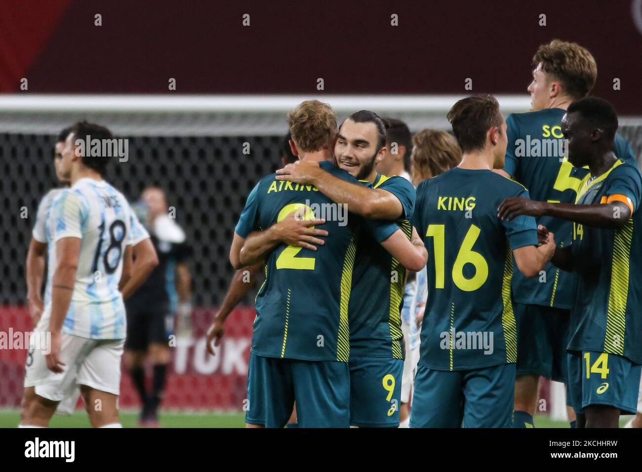 Member's of Team Australia celebrates after finshed the match with they ...