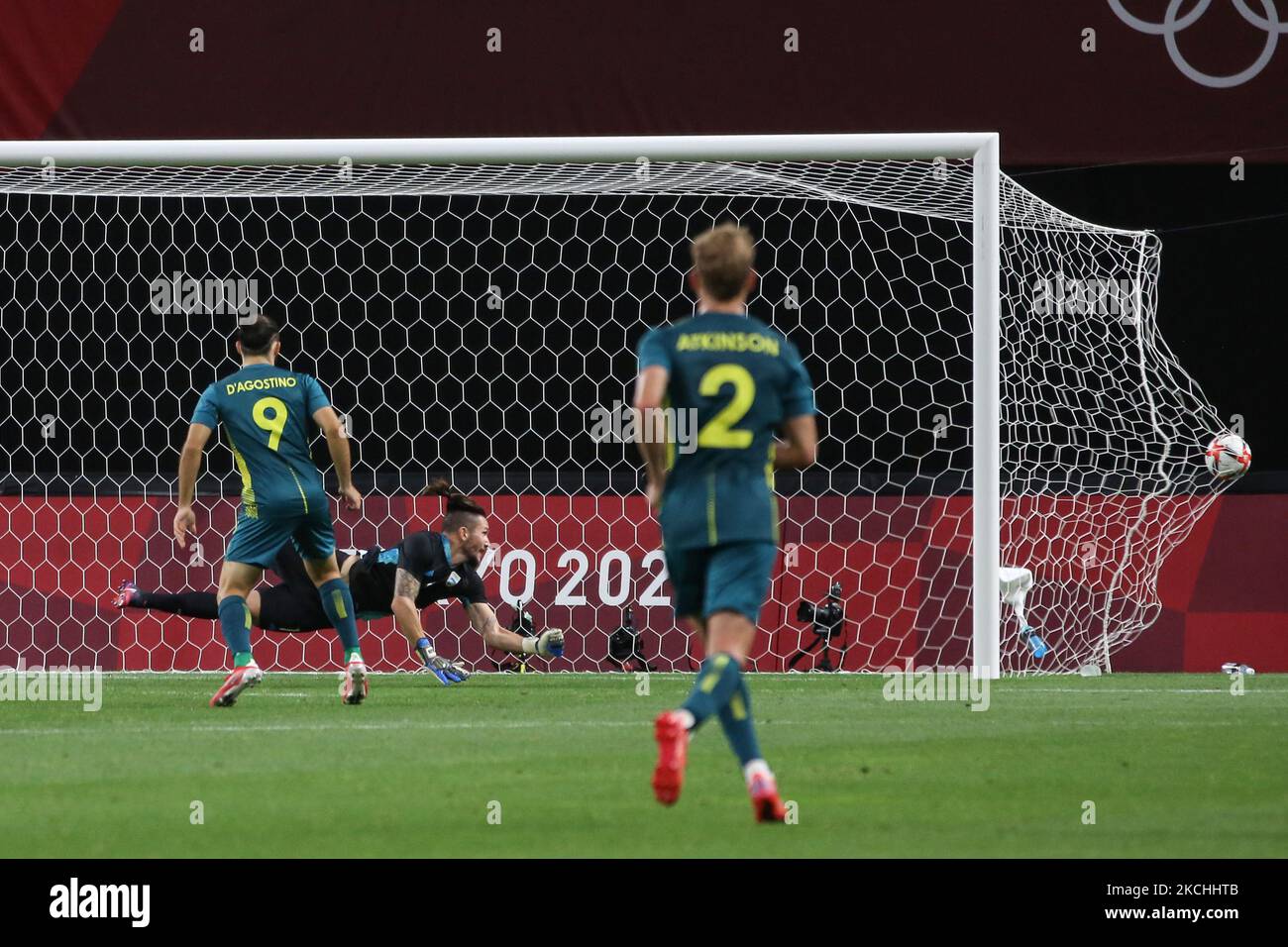 second goal scoring by (19) Marco Tilio of Team Australia during the ...