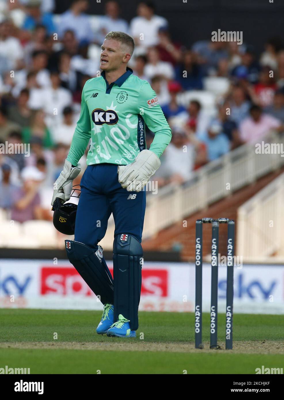 Sam Billings of Oval Invincibles during The Hundred between Oval ...