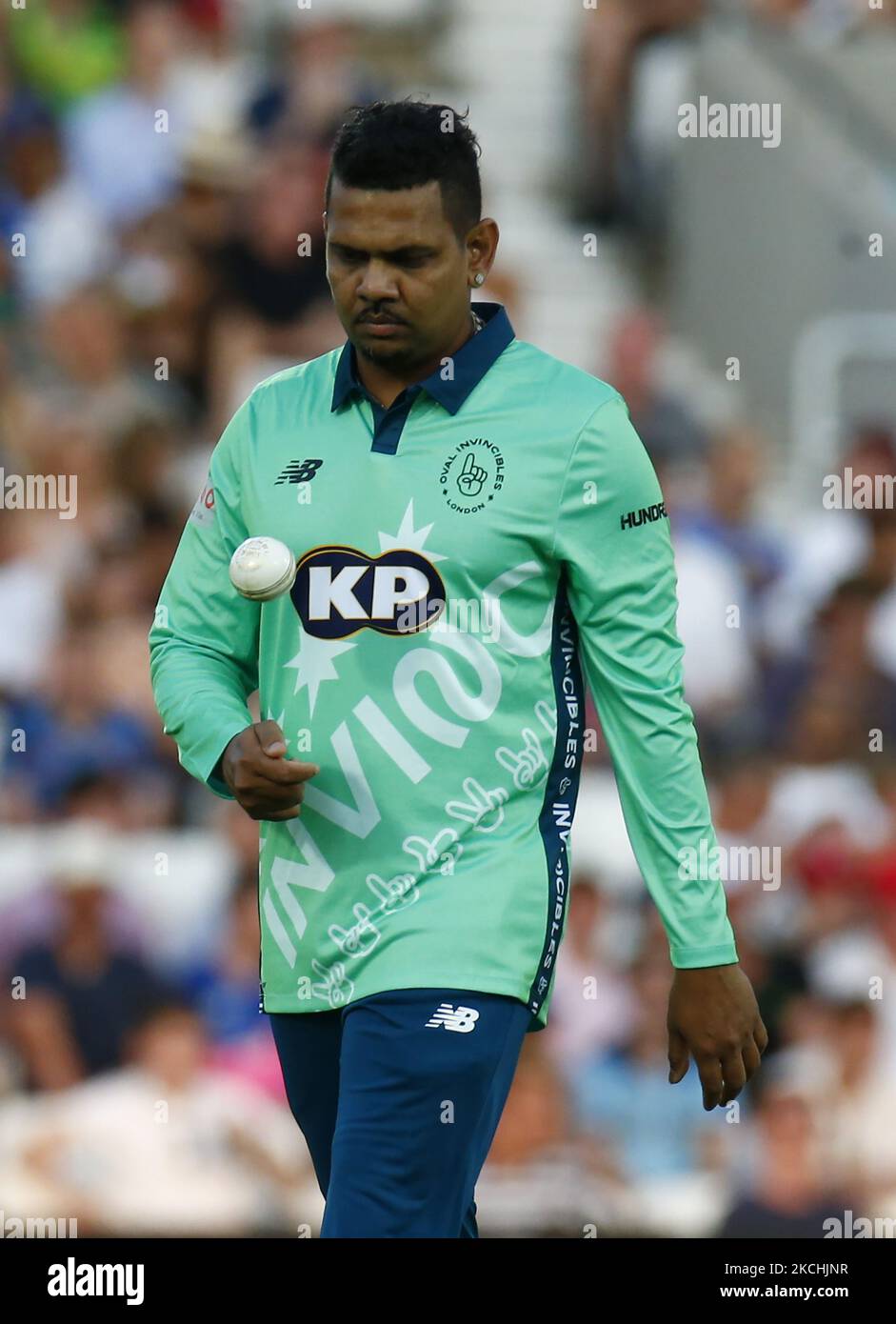 Sunil Narine of Oval Invincibles during The Hundred between Oval ...