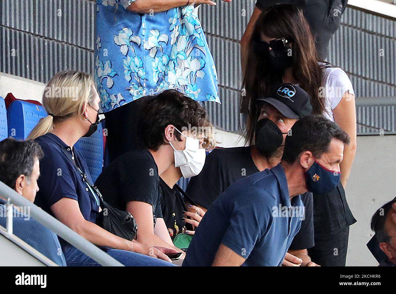 Coldplay singer Chris Martin and actress Dakota Johnson during the ...