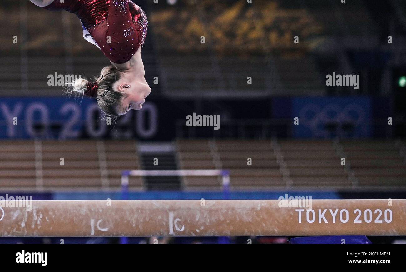 Ana Derek of Croatia during women's qualification for the Artistic ...