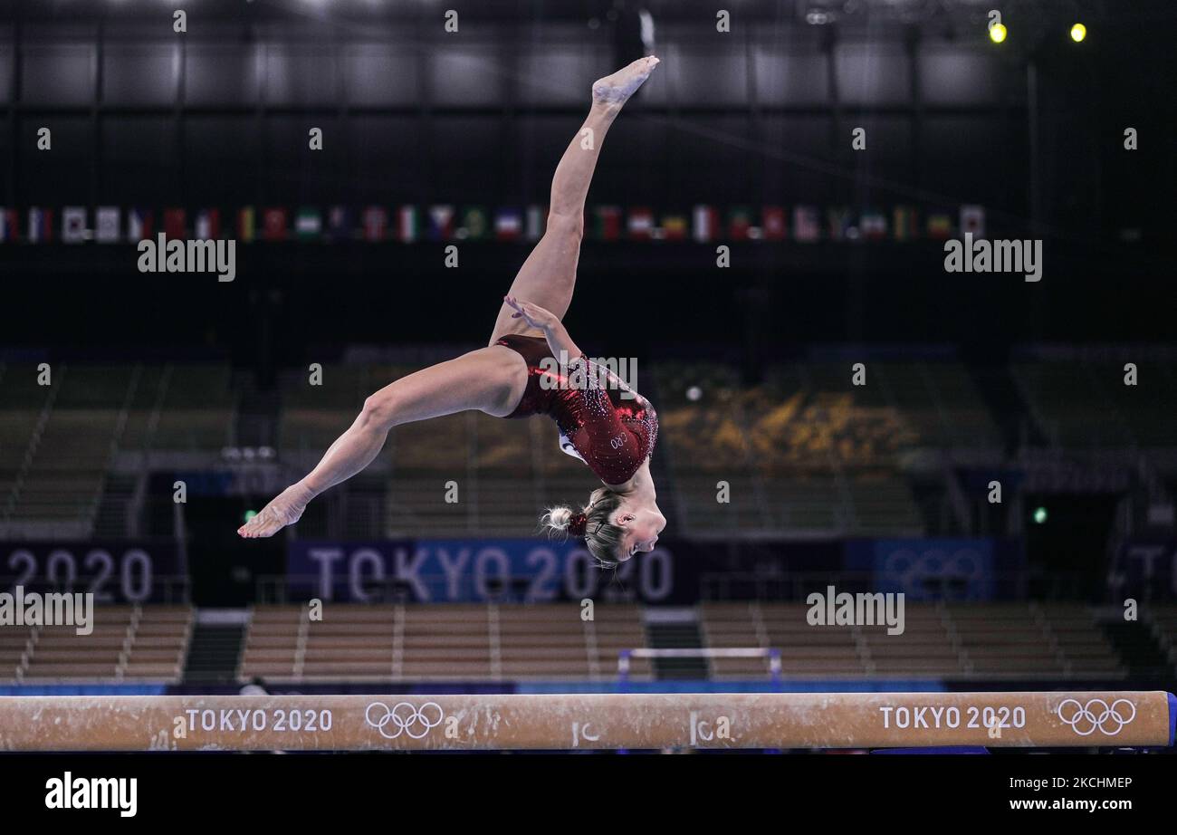 Ana Derek of Croatia during women's qualification for the Artistic ...